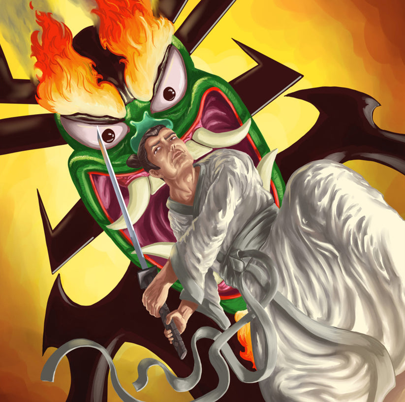 Samurai Jack and Aku Art Print – Kyle La Fever Art
